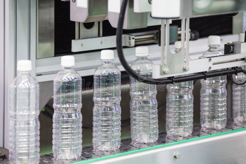 Plastic Bottle Manufacturing Industrial Stock Image - Image of ...