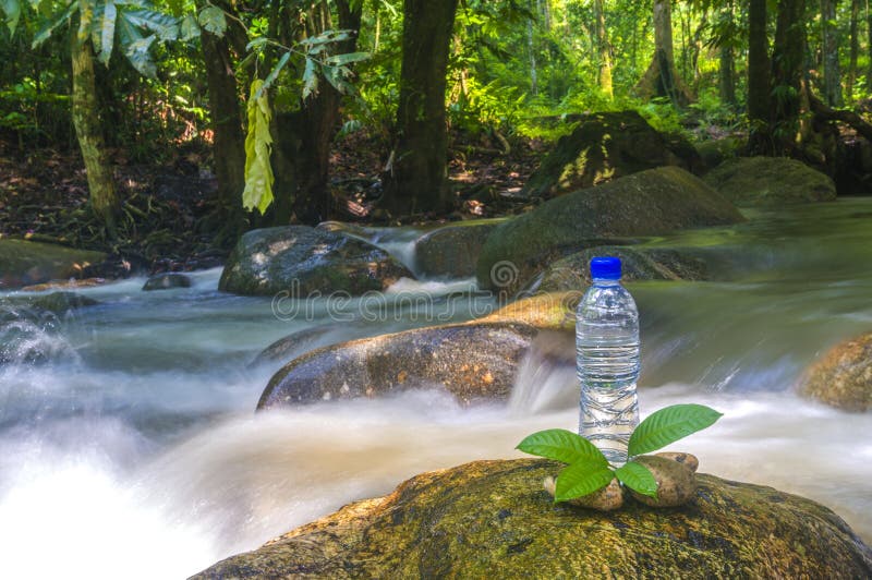 Plastic bottle stock image. Image of river, beautiful - 35243619