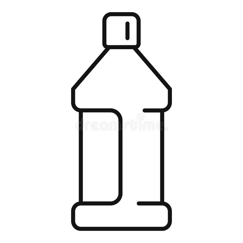 Plastic Bottle Packaging Showing Filling Level Icon Stock Vector ...