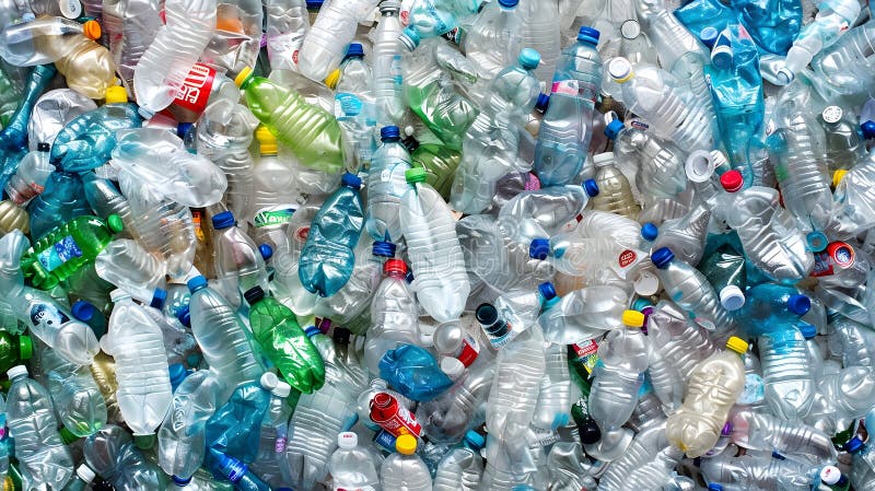 Plastic Bottle Pile - Recycling and Waste Photo Stock Illustration ...