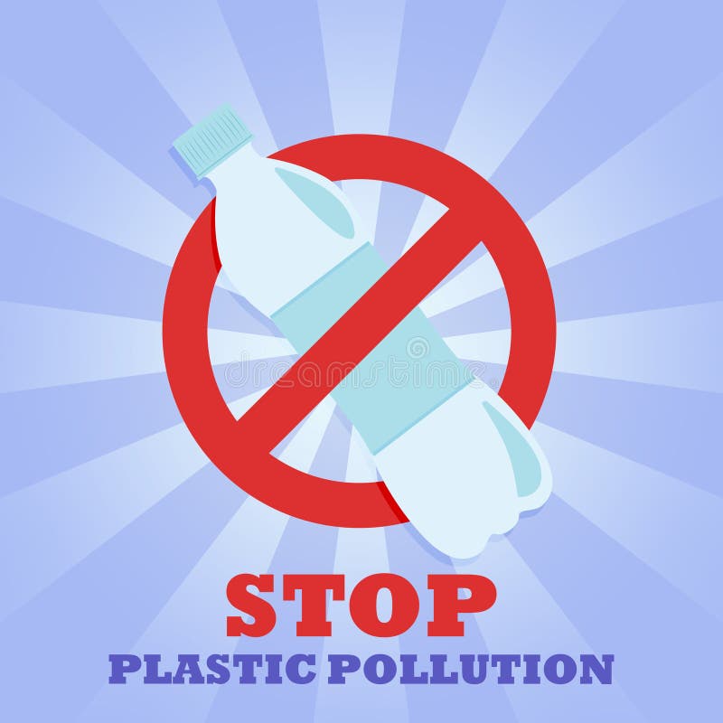 Plastic Bottle 0.5. Prohibition Sign. No Symbol. Banner. Stop Plastic ...