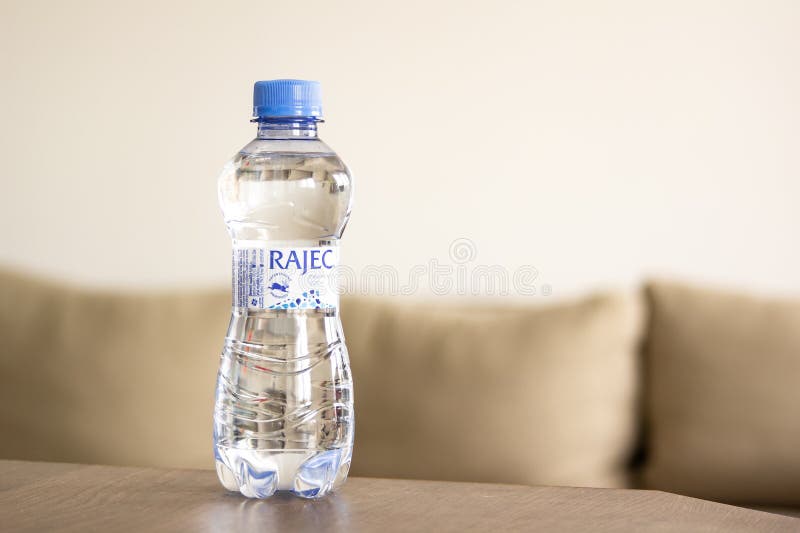 Plastic Bottle of Rajec Spring Water in Kitchen Editorial Photo - Image ...