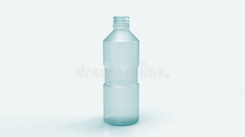 Plastic Bottle for Recycled Content 3d Rendering Stock Illustration ...