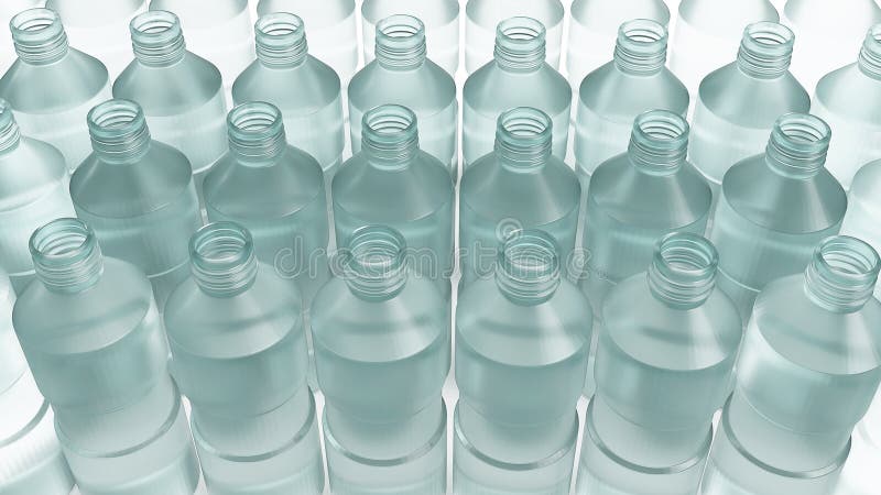 Plastic Bottle for Recycled Content 3d Rendering Stock Illustration ...