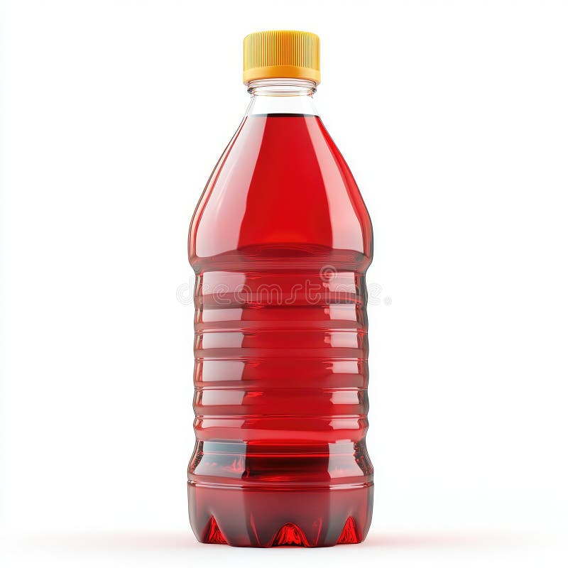 Refreshing Red Drink in Plastic Bottle Stock Illustration ...