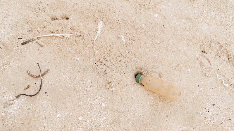 Plastic Bottle on Sand, Pollution of the Environment and the Planet ...