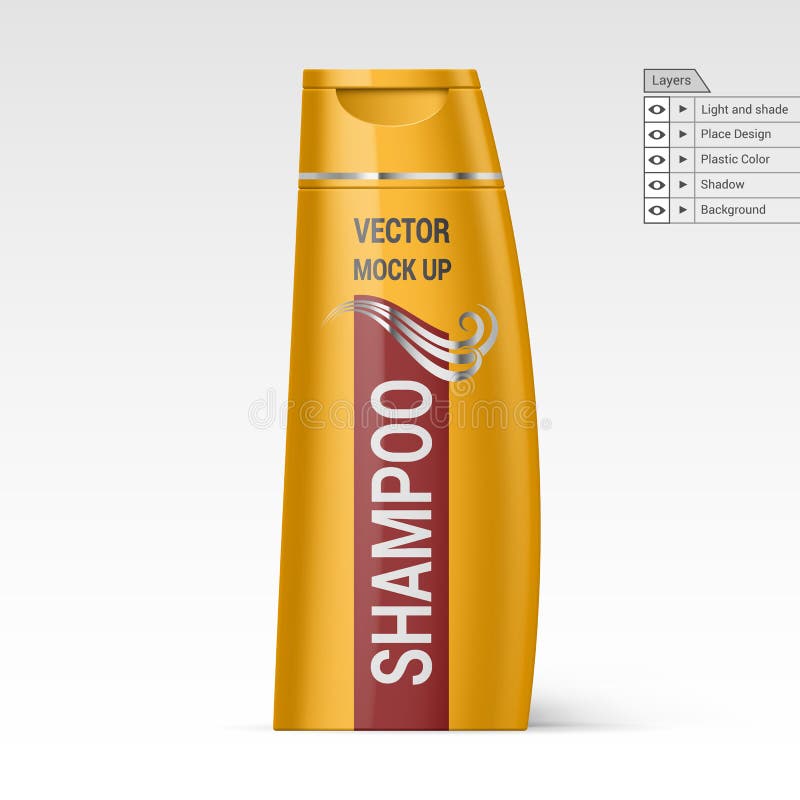 Plastic Bottle Shampoo stock vector. Illustration of face - 86641824