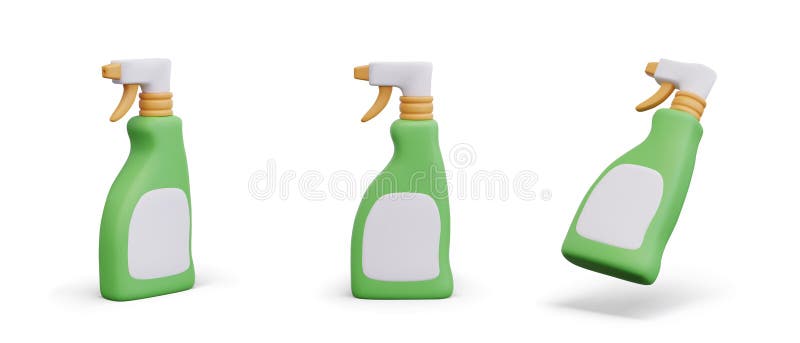 Plastic Bottle with Spray Nozzle. Container for Liquid Chemicals Stock ...