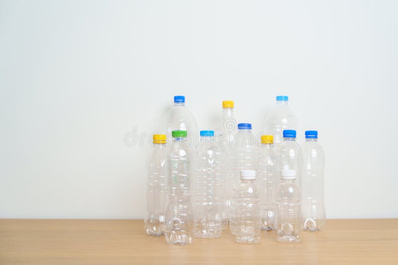 Plastic Bottle on Table at Home or Office. Recycle Garbage Sorting ...