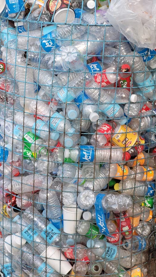 Plastic Bottle Trash in Garbage Container Editorial Image - Image of ...