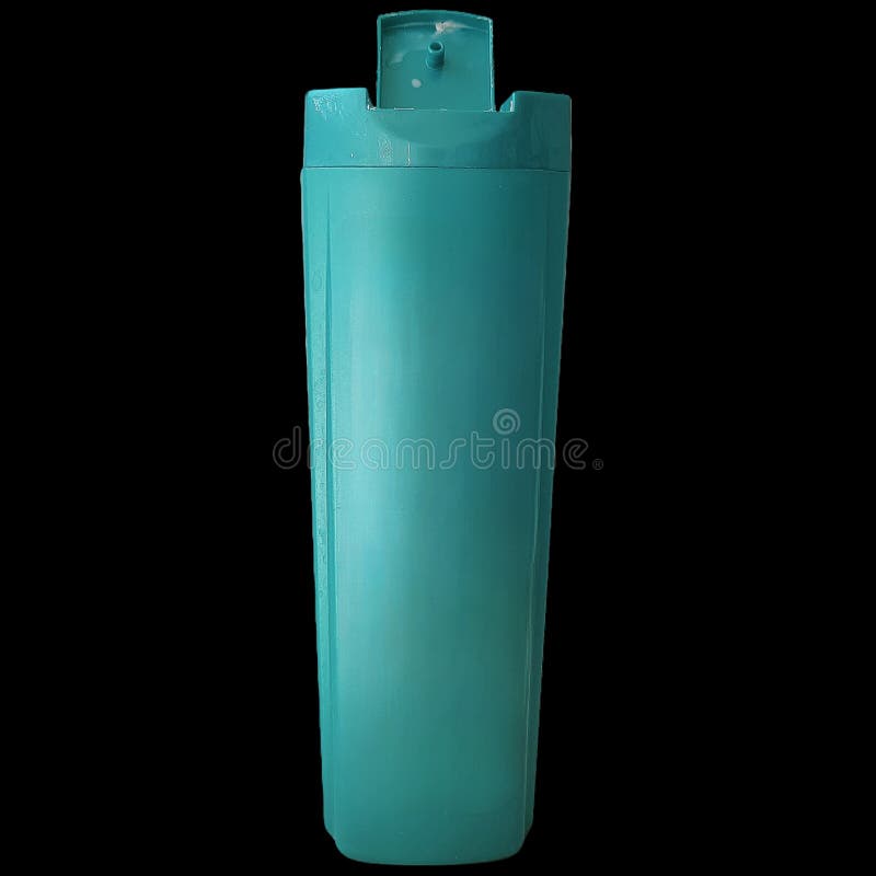 Teal Colored Plastic Shampoo Bottle with Flip-top Lid Stock ...