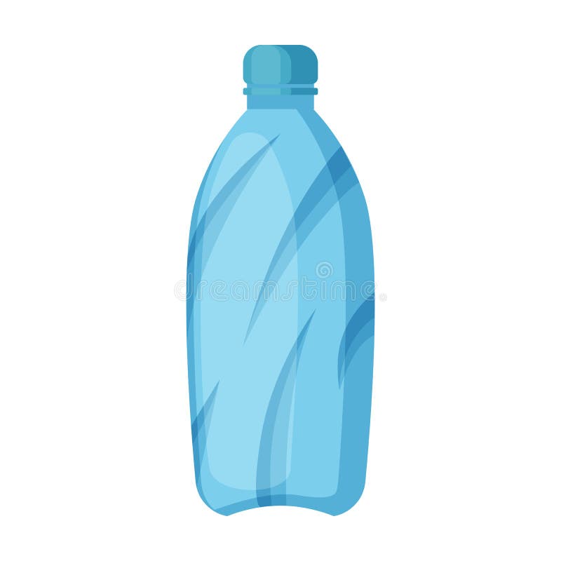 Plastic Bottle Vector Icon.Cartoon Vector Icon Isolated on White ...