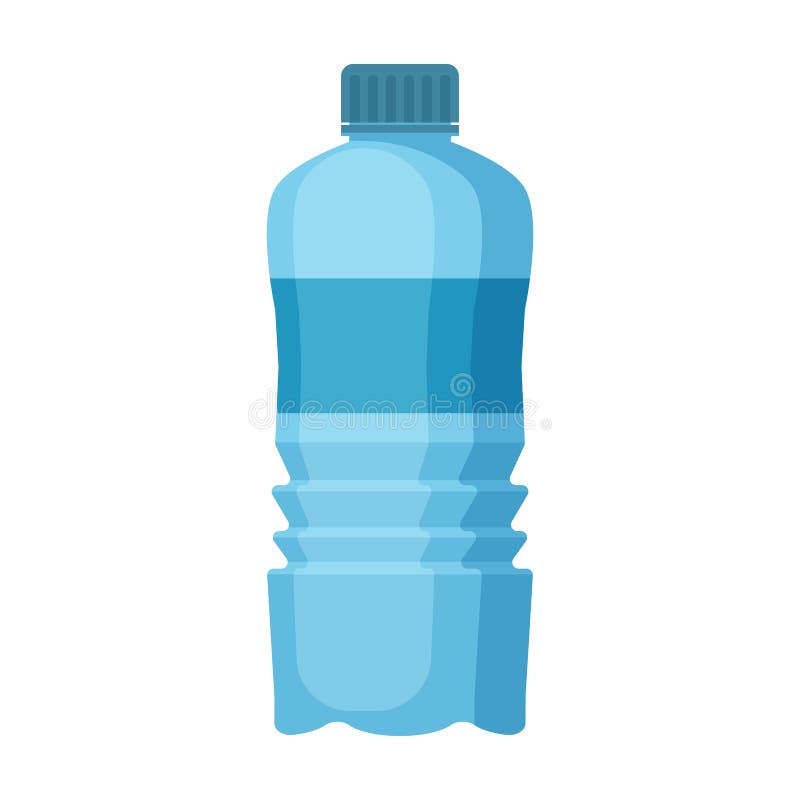 Plastic Bottle Vector Icon.Cartoon Vector Icon Isolated on White ...