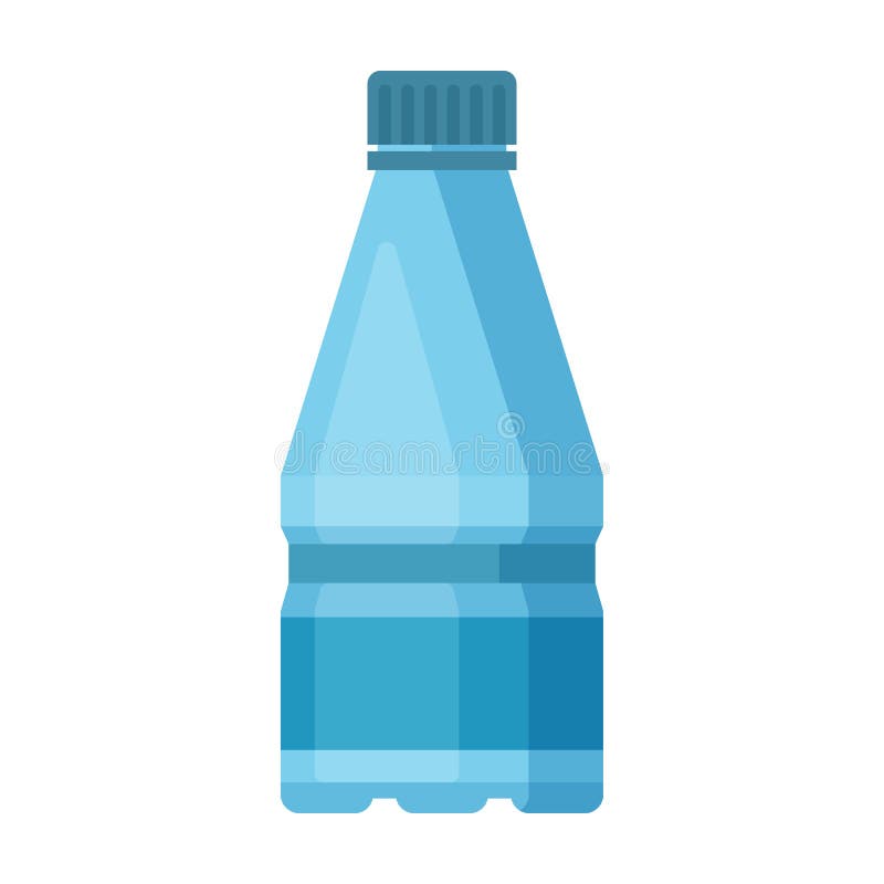 Plastic Bottle Vector Icon.Cartoon Vector Icon Isolated on White ...