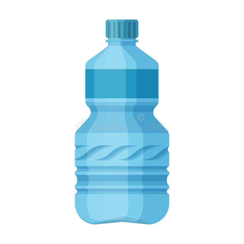 Plastic Bottle Vector Icon.Cartoon Vector Icon Isolated on White ...