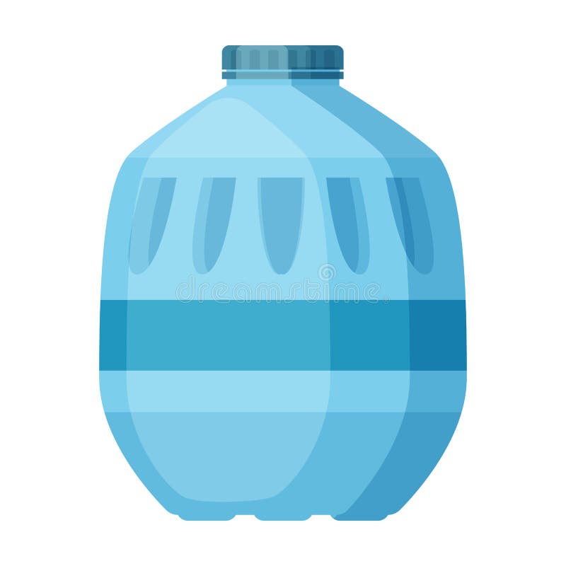 Plastic Bottle Vector Icon.Cartoon Vector Icon Isolated on White ...