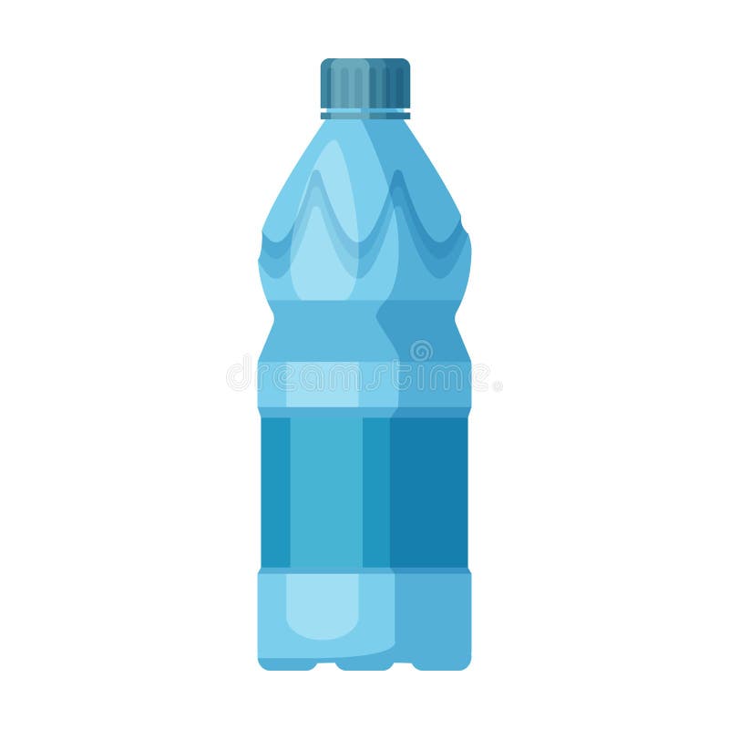 Plastic Bottle Vector Icon.Cartoon Vector Icon Isolated on White ...