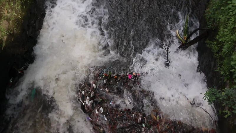 Plastic Bottle Pollution in Rivers Stock Footage - Video of issues ...