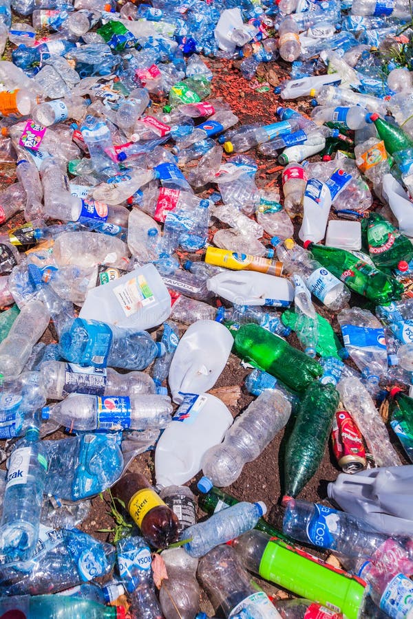 Plastic bottle waste editorial photography. Image of empty - 224878652
