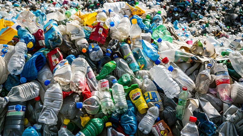 Plastic Bottle Waste Pile - a Photo of a Pile of Plastic Bottles Stock ...