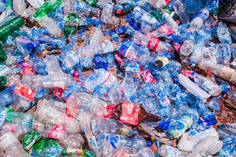 Plastic bottle waste editorial image. Image of object - 224878675