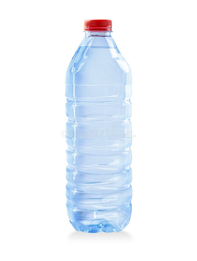 A Bottle of Water without a Label Stock Image - Image of space, natural ...