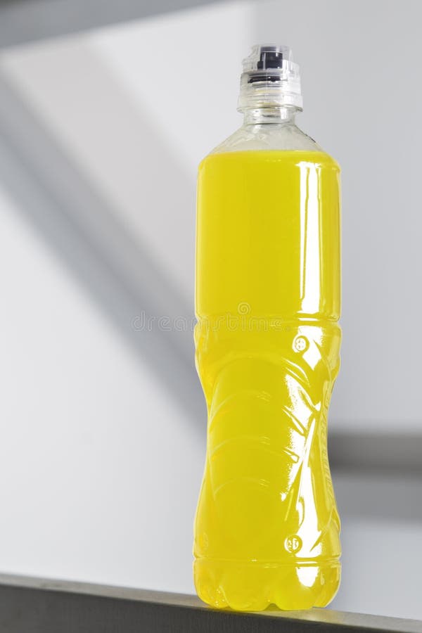 Plastic Bottles with Colored Liquid. Stock Photo - Image of trace ...