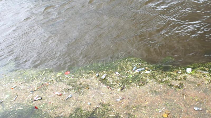 Plastic Bottles and Garbage in the River Stock Footage - Video of ...