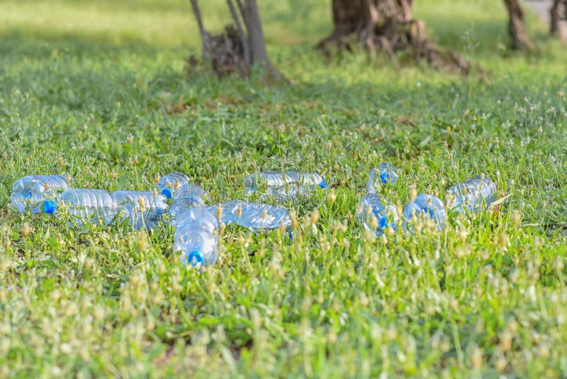Plastic Waste in the Nature. Stock Photo - Image of park, ground: 148258974