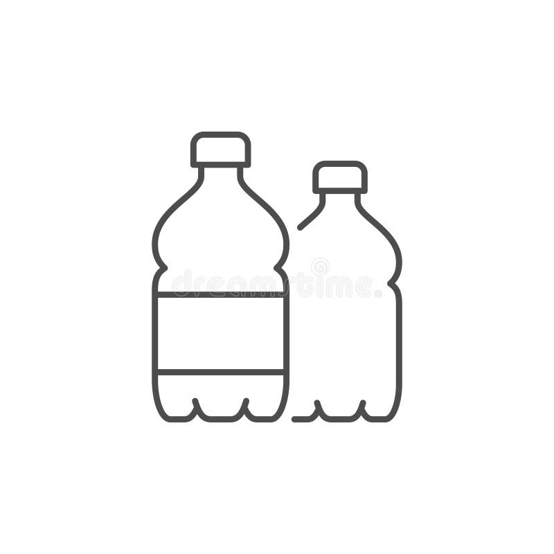Plastic Bottles Outline Stock Illustrations – 2,960 Plastic Bottles ...