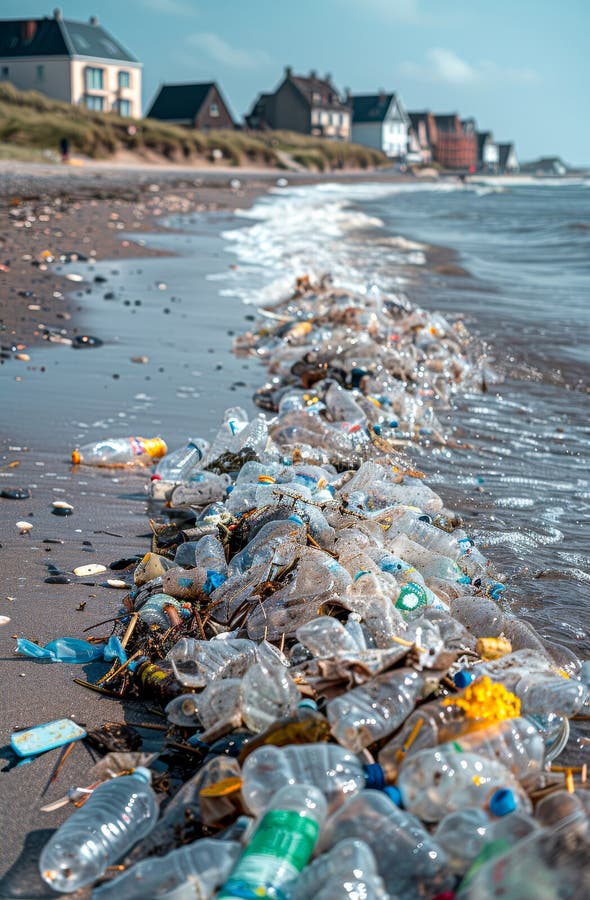 Plastic Bottles and Other Garbage on the Beach. Environmental Pollution ...