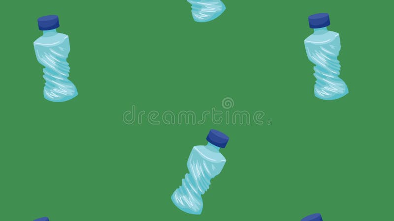 Plastic Bottles Pattern Ecology Animation Stock Footage - Video of ...