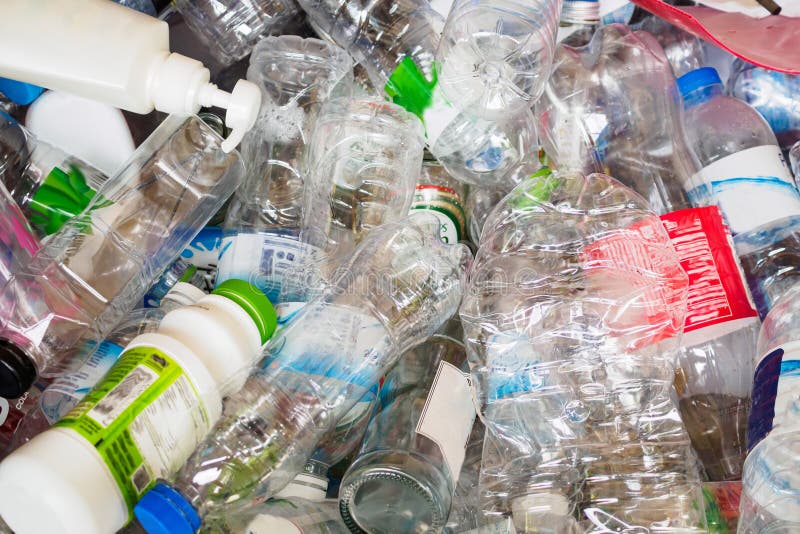 Plastic Bottles in Recycle Trash Station Editorial Photography - Image ...