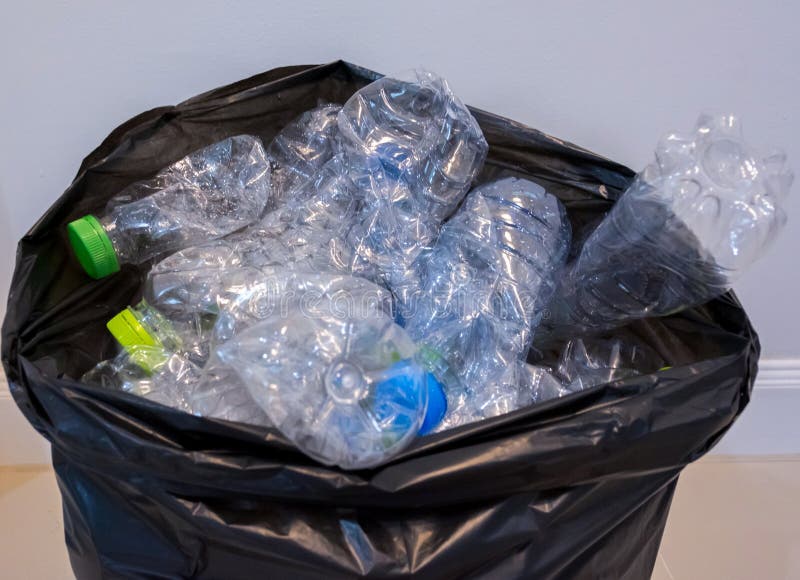Plastic Bottles Waiting To Be Taken To Recycle Stock Photo - Image of ...