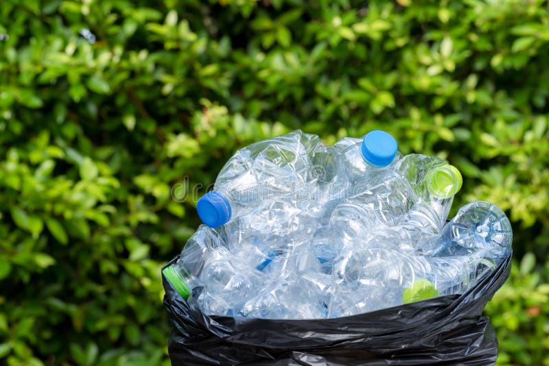 Plastic Bottles Waiting To Be Taken To Recycle Stock Image - Image of ...