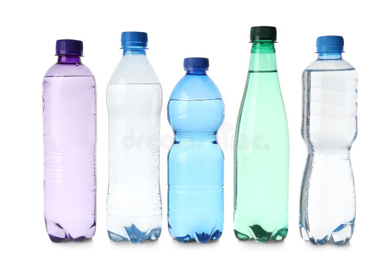 Plastic Bottles with Water Isolated Stock Image - Image of fresh ...