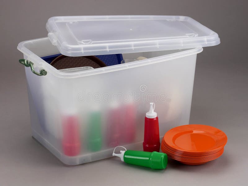 Plastic box stock photo. Image of compartment, retain - 13650038