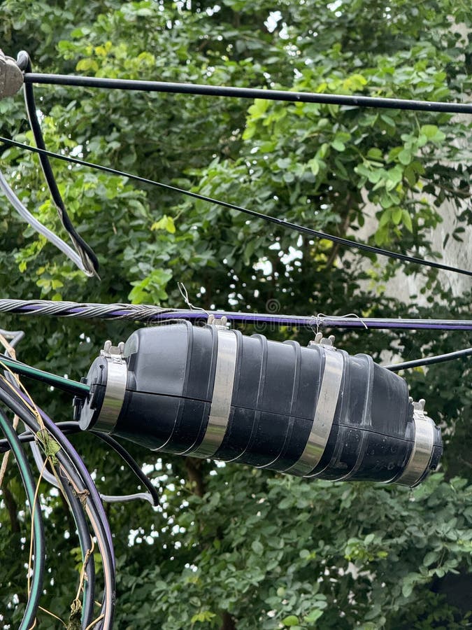 Plastic Box Internet Network on the Street Stock Photo - Image of ...