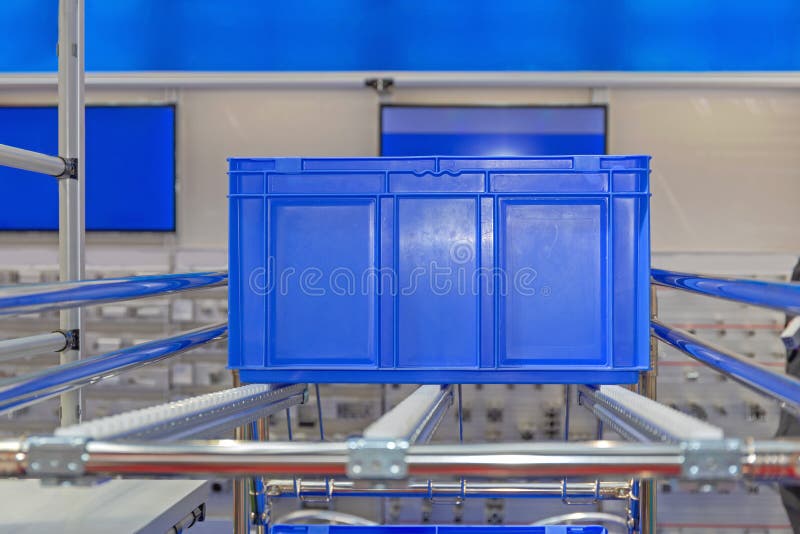 Plastic Box Shipping stock photo. Image of blue, plastic - 214232378