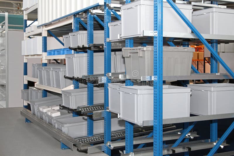 Storage boxes stock photo. Image of plastic, warehouse - 29927650