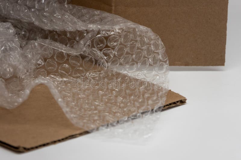 Plastic Bubbles for Product Shipping, Packaging Concept Stock Photo ...