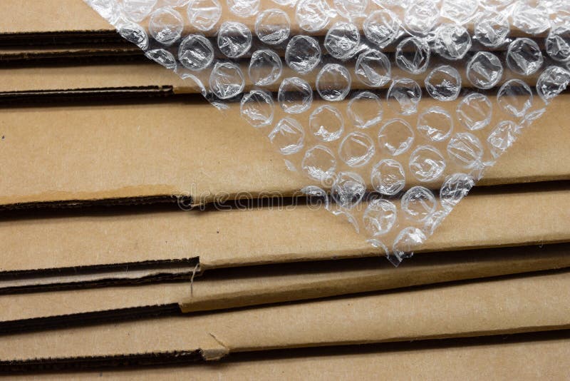 Plastic Bubbles for Product Shipping, Packaging Concept Stock Photo ...