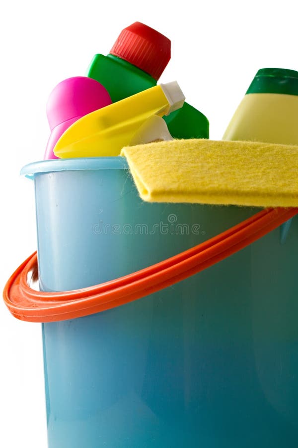 Plastic bucket stock photo. Image of domestic, brush - 22577742