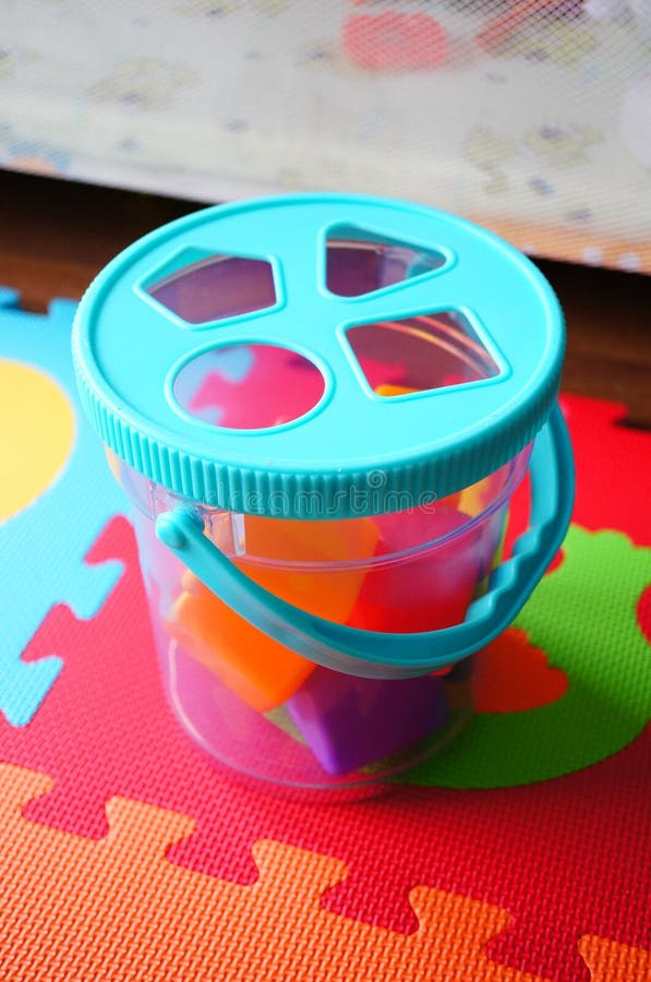 Plastic bucket stock image. Image of blocks, plastic - 48763657