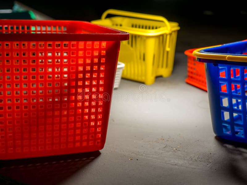 Plastic Bucket in Concept of Storage Stock Image - Image of laundry ...