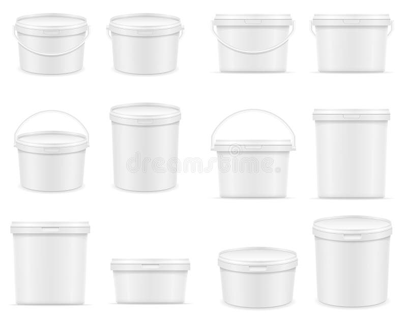 Plastic Bucket Container Stock Illustrations – 18,852 Plastic Bucket ...
