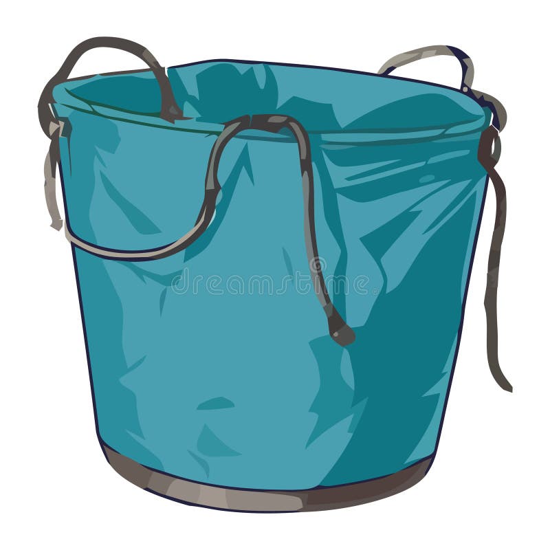 Plastic Bucket Empty Template Icon Stock Vector - Illustration of icon ...