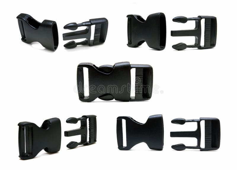 Plastic Buckle Isolated on White Background Stock Image - Image of ...