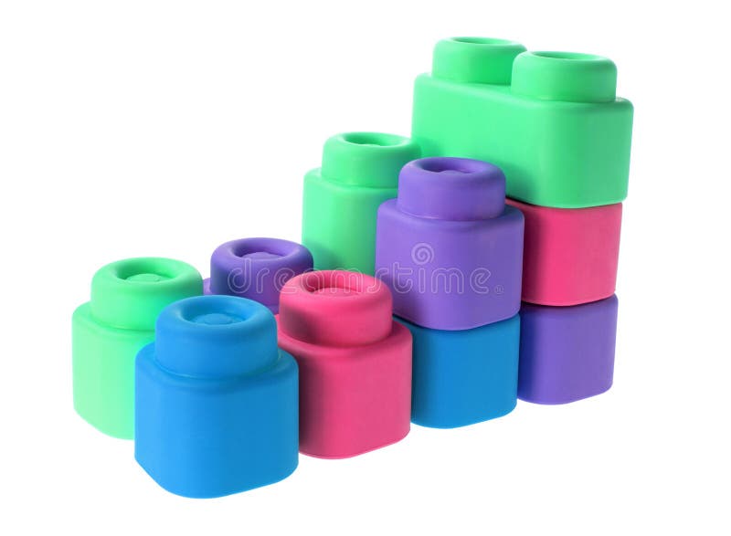 Plastic Building Blocks stock photo. Image of still, learn - 18931130