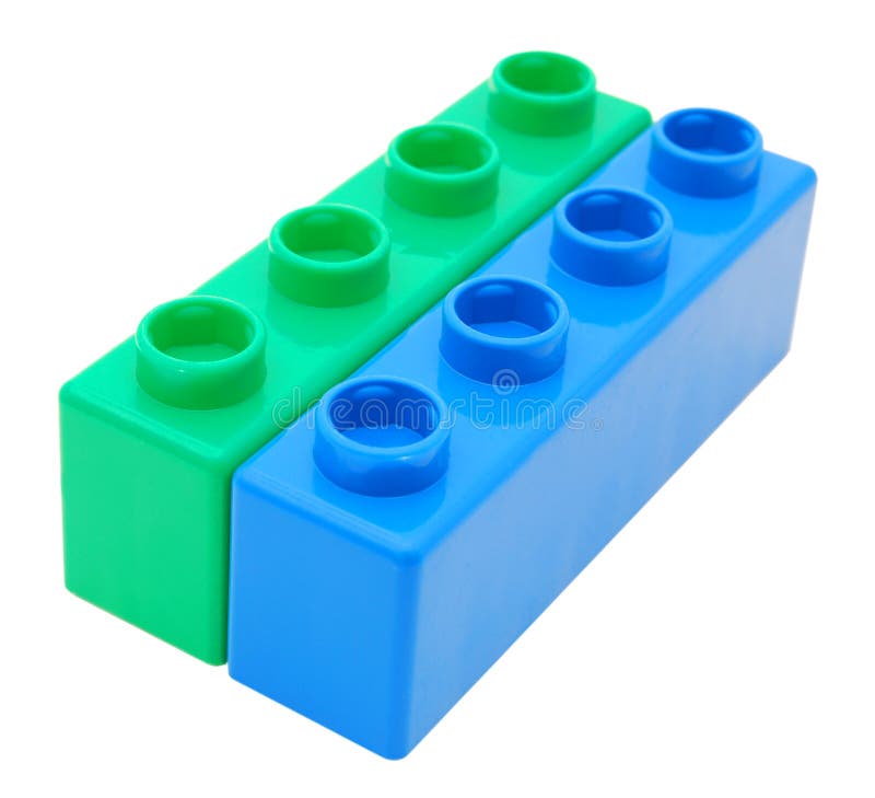 Blue building block stock image. Image of childhood, blue - 2092013